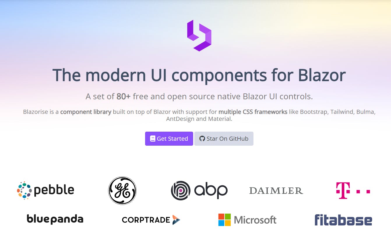 Blazorise - The modern UI components for Blazor