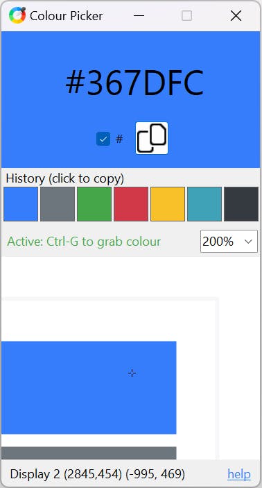 Colour Picker - Pick HTML Colours from any screen