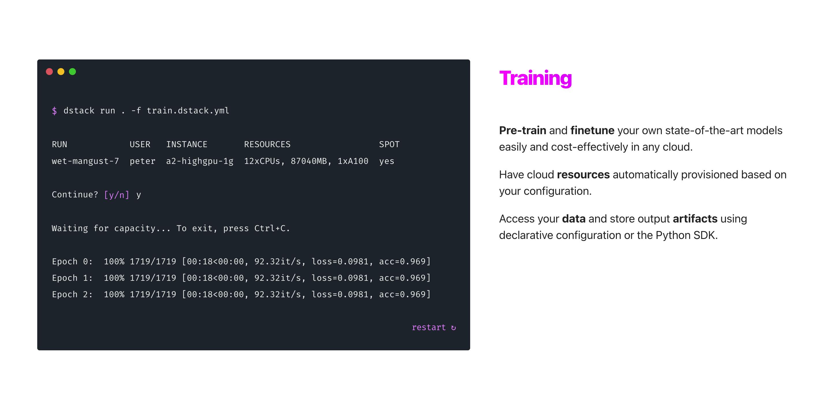 dstack - Cost-effective LLM development