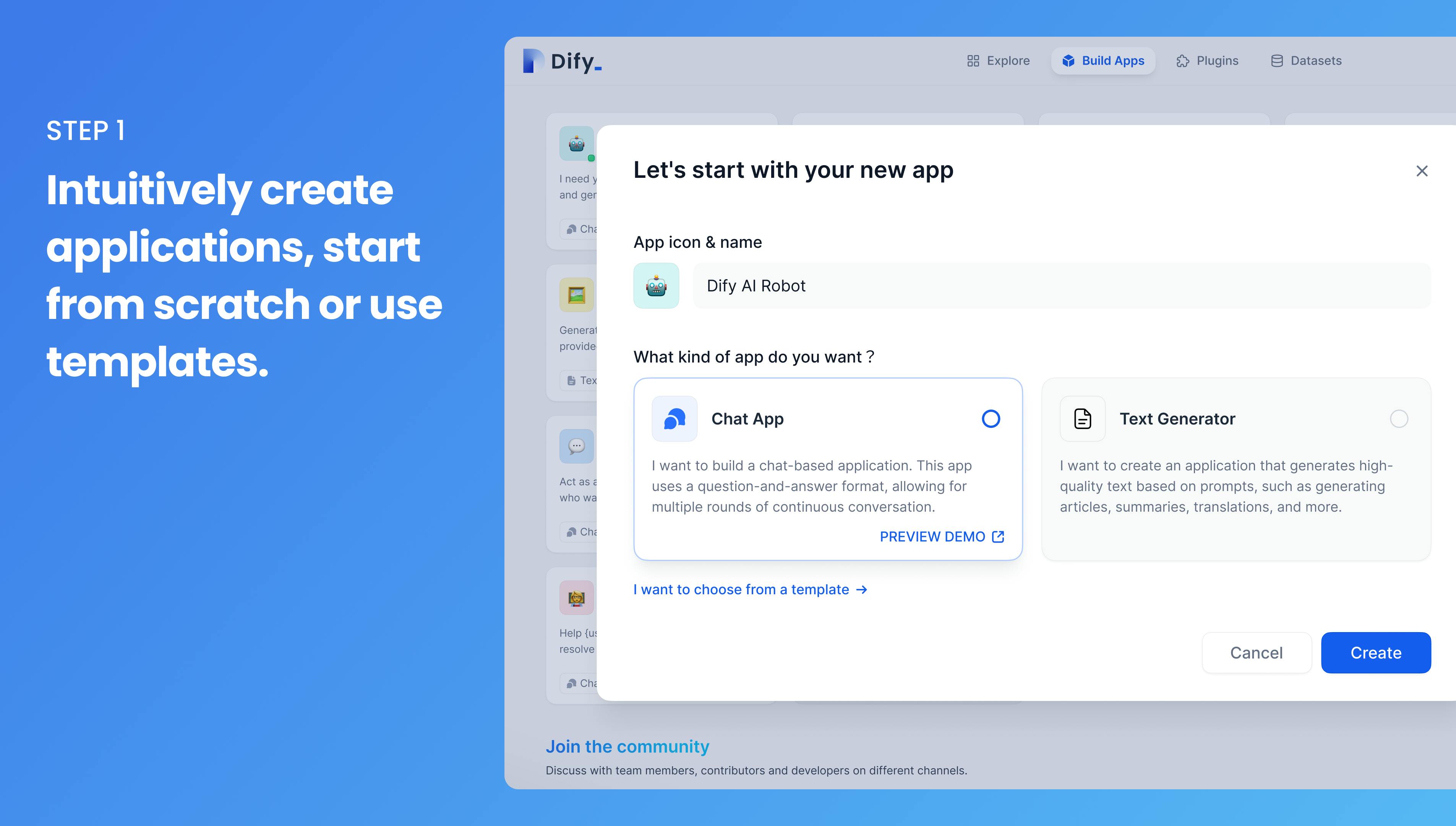 Dify.AI - Open-source platform for LLMOps, define your AI-native apps