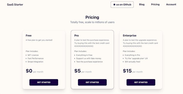 SaaS Starter - The open source, fast, and free to host SaaS template