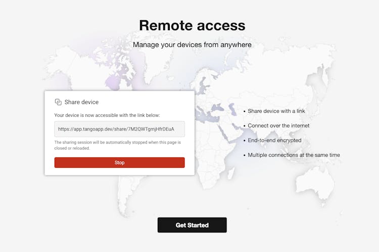 Tango ADB - Android tools in the browser