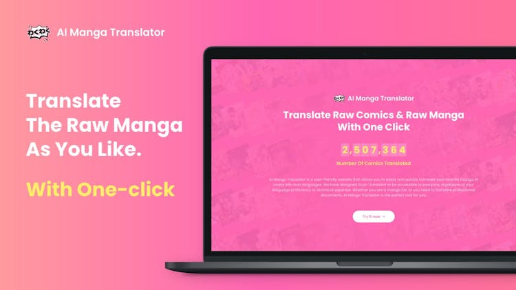 AI Manga Translator - Translate Raw Comics & Manga With One Click