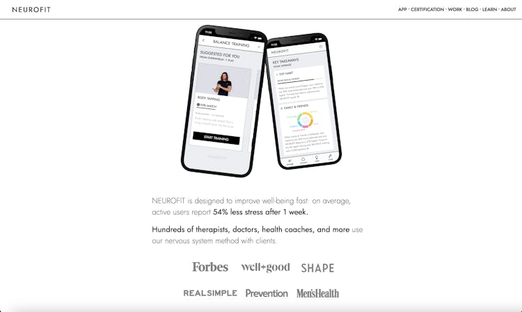 NEUROFIT App - Prevent burnout and optimize focus in 5 mins/day