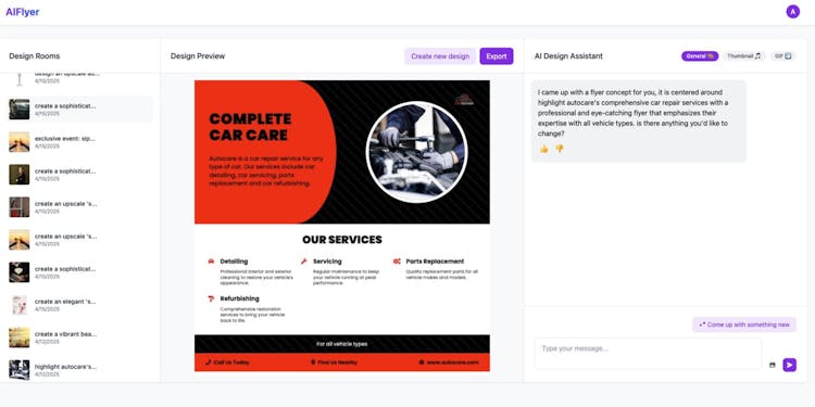 AIFlyer - Instantly create pro flyers with a simple prompt