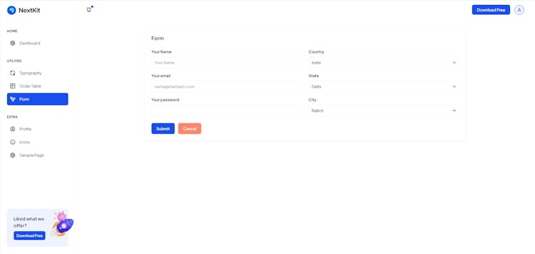 NextKit Free Admin Panel - Supercharged with Supabase, Prisma & MongoDB