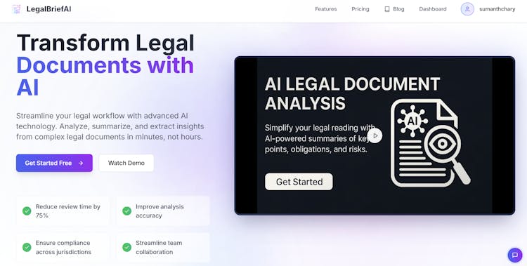 LegalBrief AI - AI Legal Document Summarizer and Analyzer with Law AI