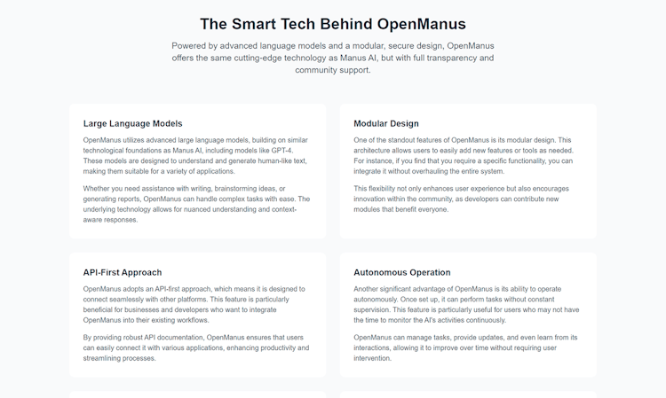 OpenManus - Open-source AI agent for automating complex tasks easily.