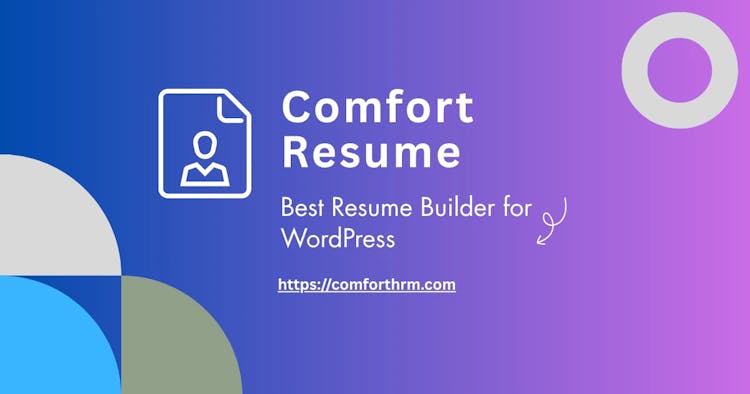Comfort Resume Builder for WordPress - Best Resume Builder for WordPress