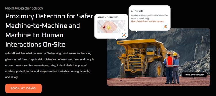 Proximity Detection Solution - Tracking blind zones and moving giants in real time