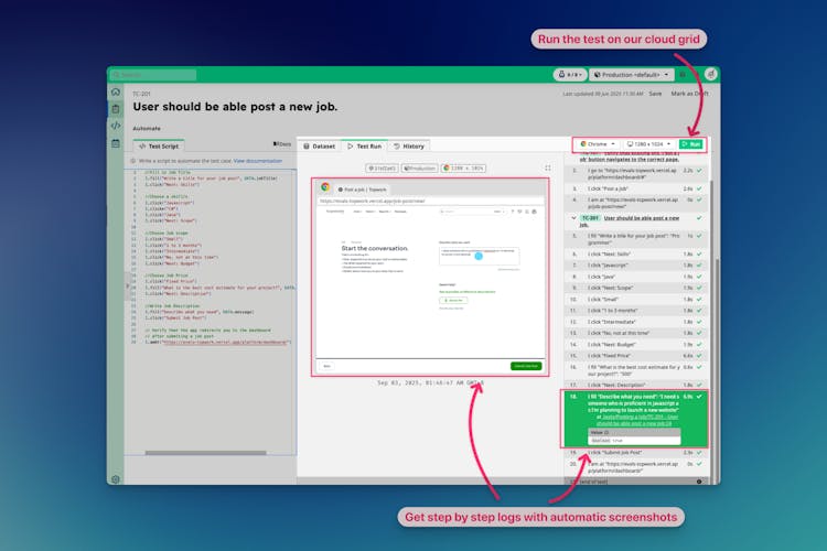 TAMI Studio - Turn screenshots and recordings into automated tests