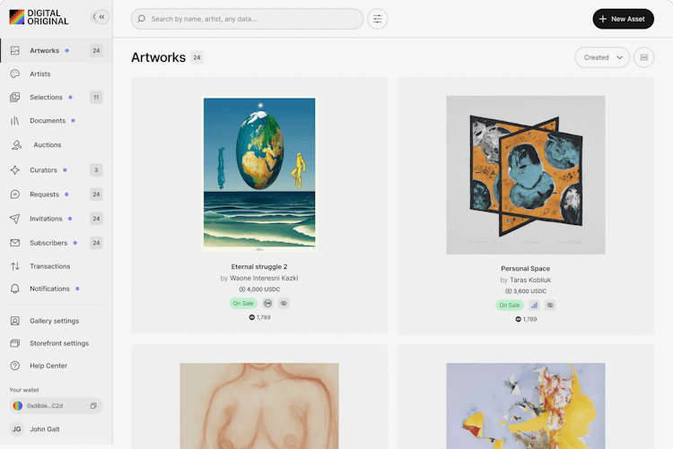 Digital Original - Digital Original makes it simple for artists, curators, and galleries to open ...