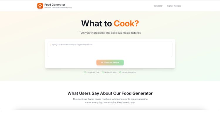 AI Food Generator - Our AI food generator turns your ingredients into ...