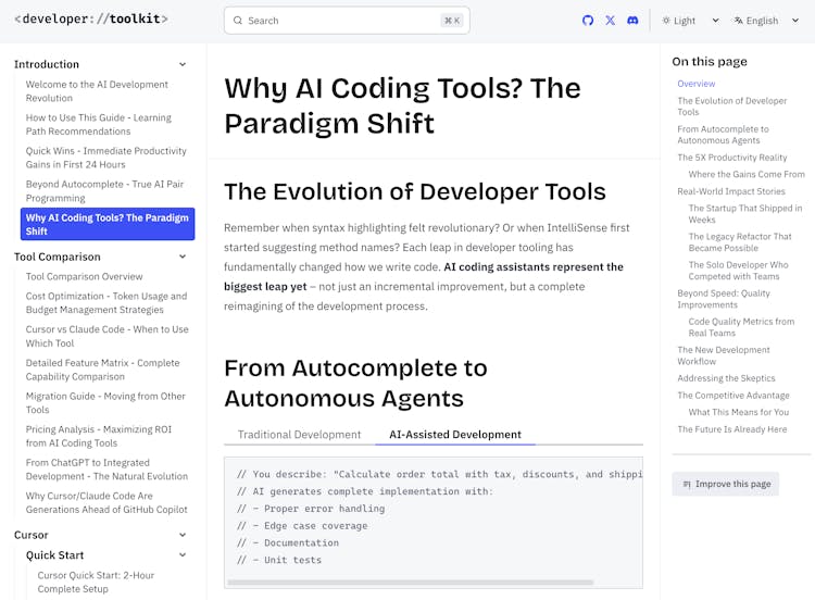 Developer Toolkit - Build smarter. Ship faster. Code with AI flow.