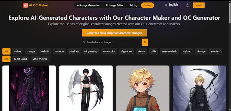 AI OC Maker - AI Original Character Maker: Create Your Next Game ...