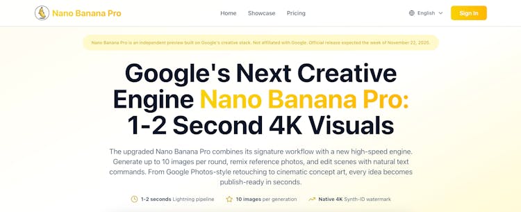 nano banana pro free - Next Creative Engine Nano Banana Pro: 1-2 Second ...