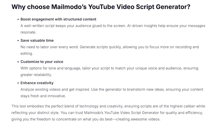 Free AI Youtube Video Script Generator - Craft engaging scripts with ...