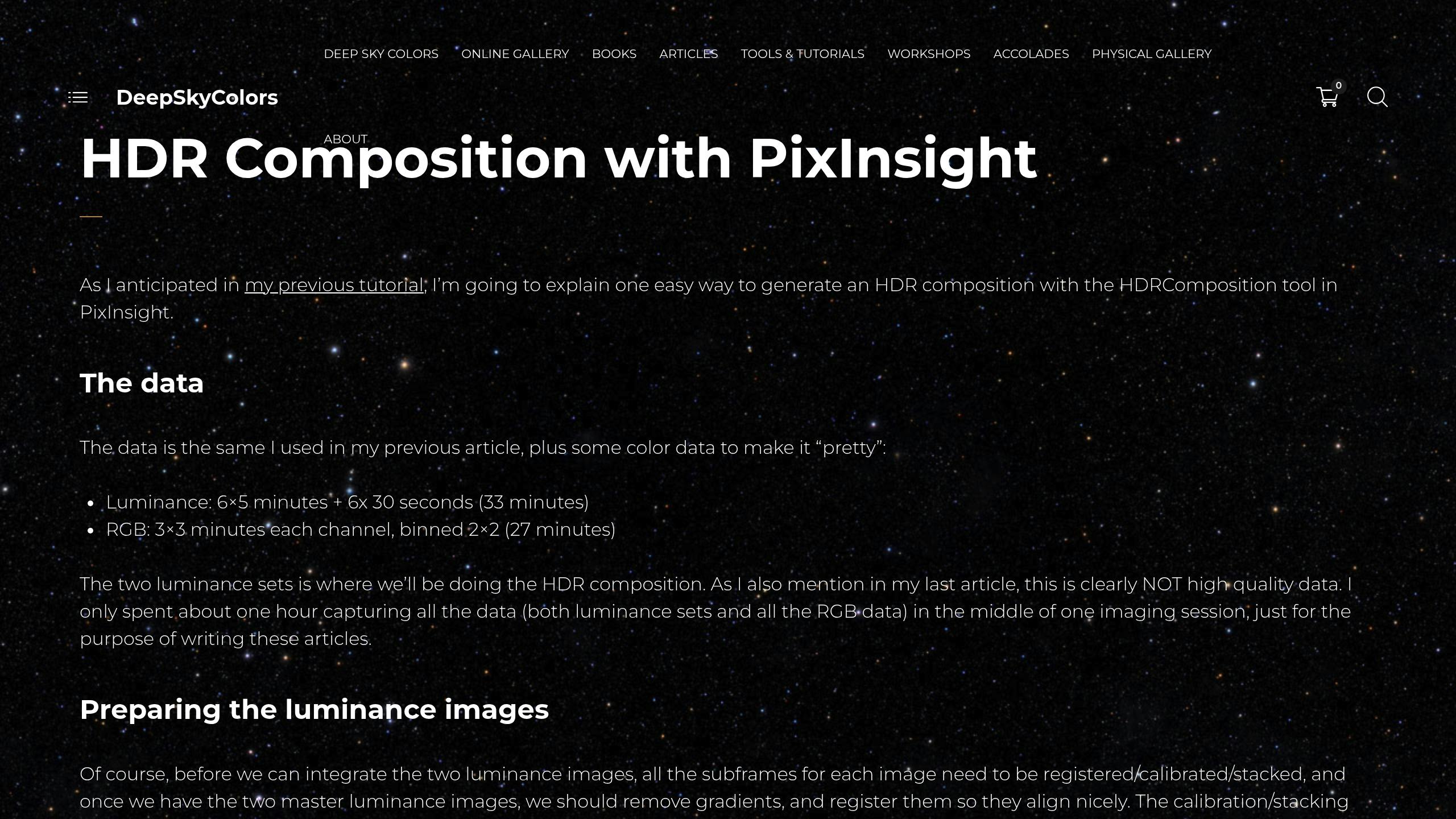 PixInsight HDR Composition: Step-by-Step