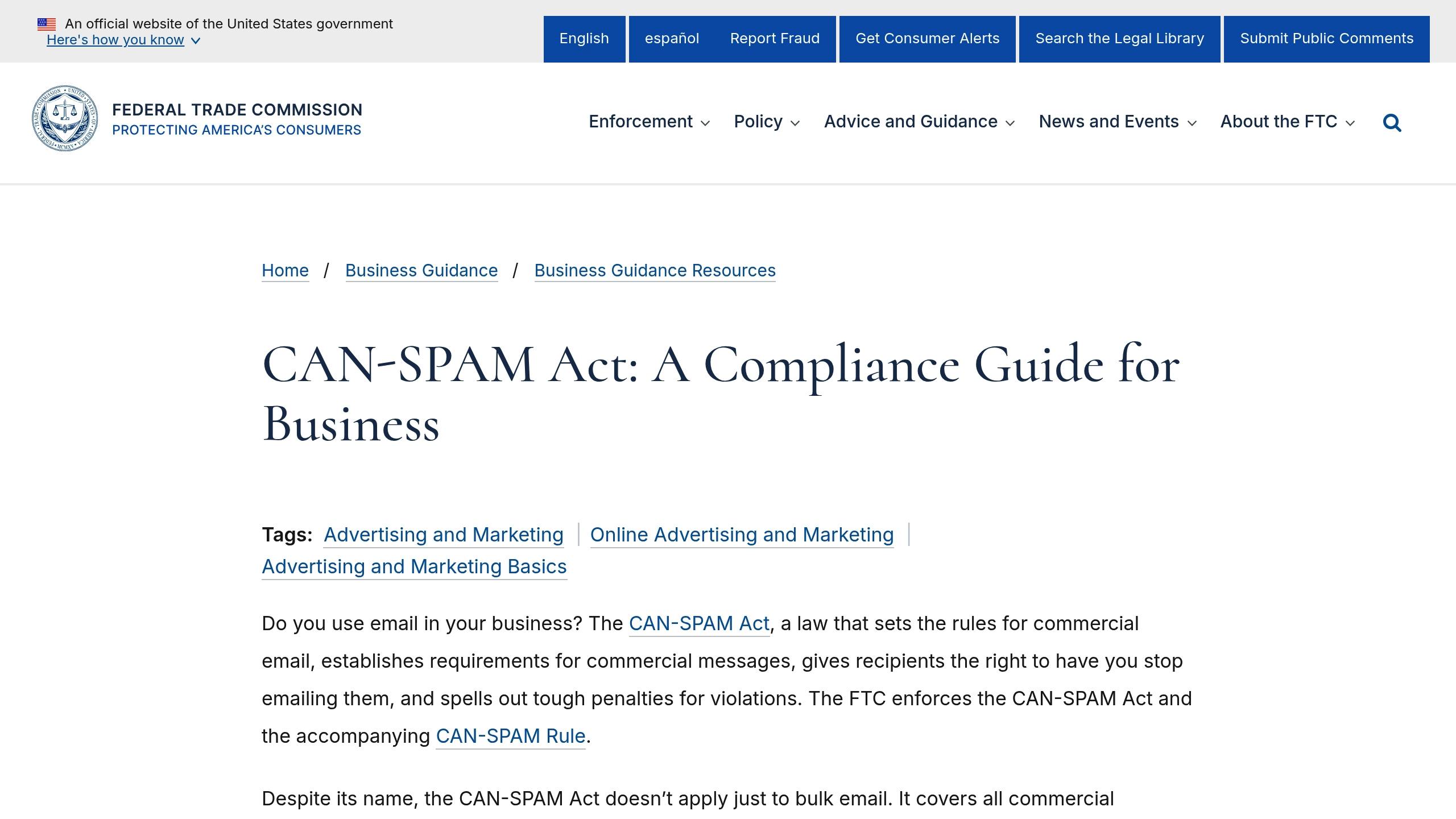7 CAN-SPAM Rules for Email Marketing – BlinkCopy