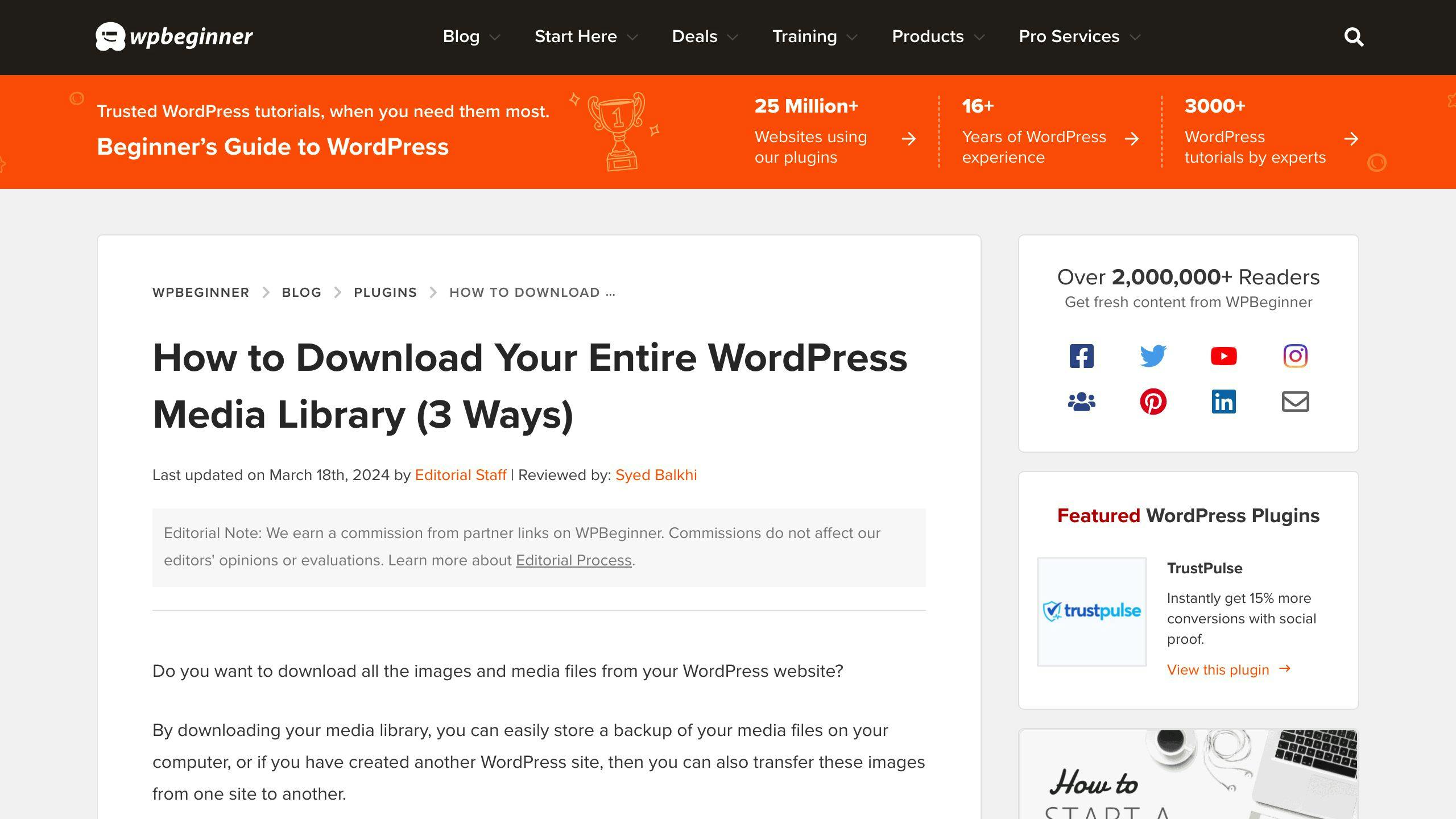 3 Ways to Export WordPress Media Library - WP Winners 🏆